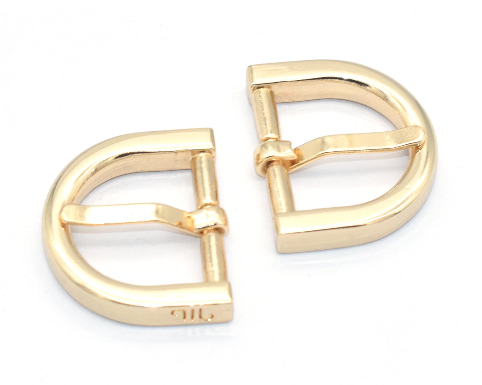 19mm Gold Adjuster Buckle Slide Buckles D Ring Leather Belt Buckle ...