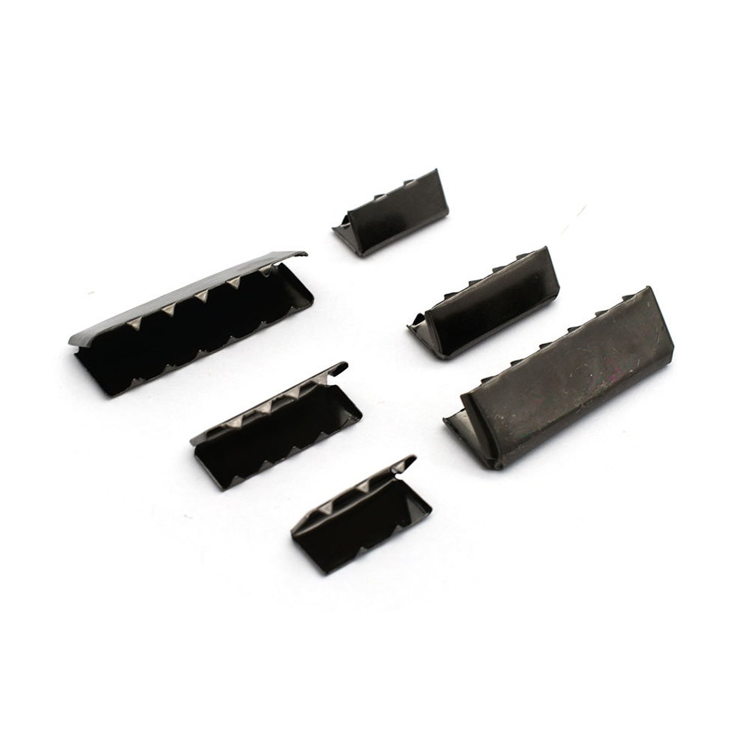 Metal Belt Buckle End Tips 3 Size Black Lanyard Clip Suspender Clip ...