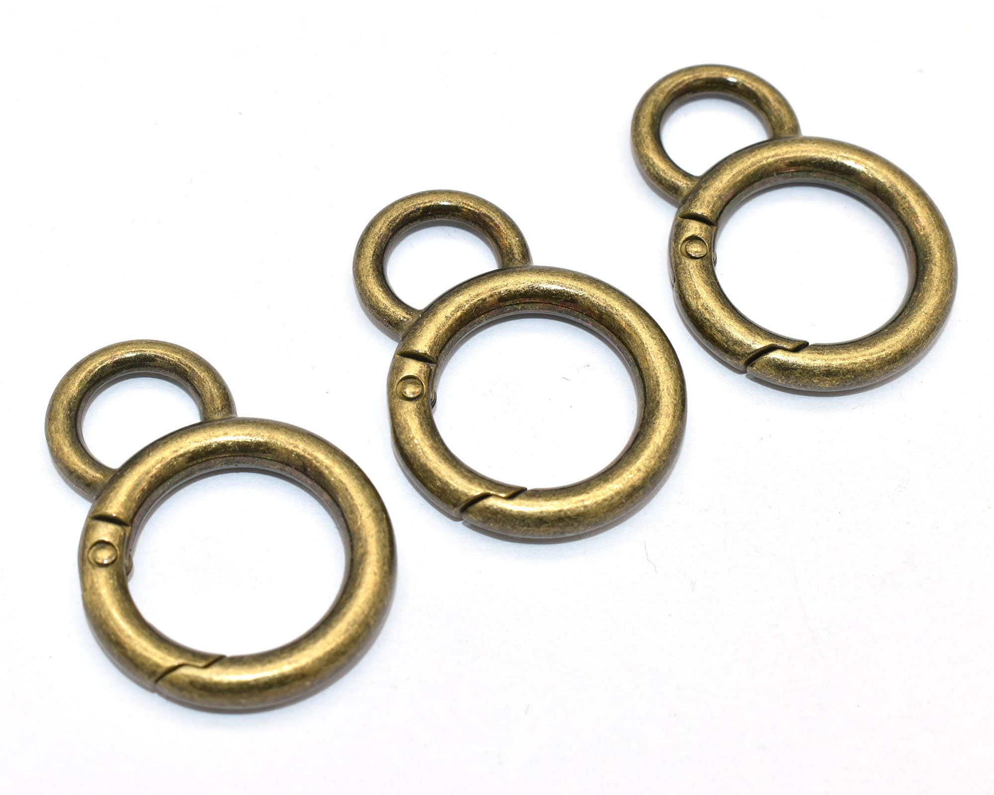 Double Loop O Rings Spring Ring Connector Bronze Snap Hook - Etsy