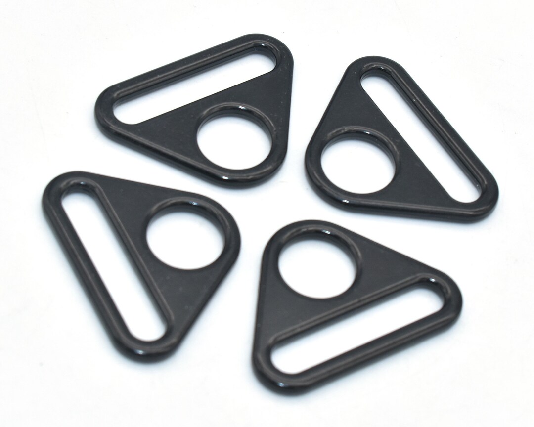 Metal Triangle Strap Buckles Black Bag Loops Bag Strap Buckle - Etsy