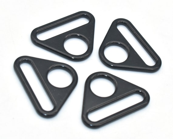 Metal Triangle Strap Buckles Black Bag Loops Bag Strap Buckle | Etsy