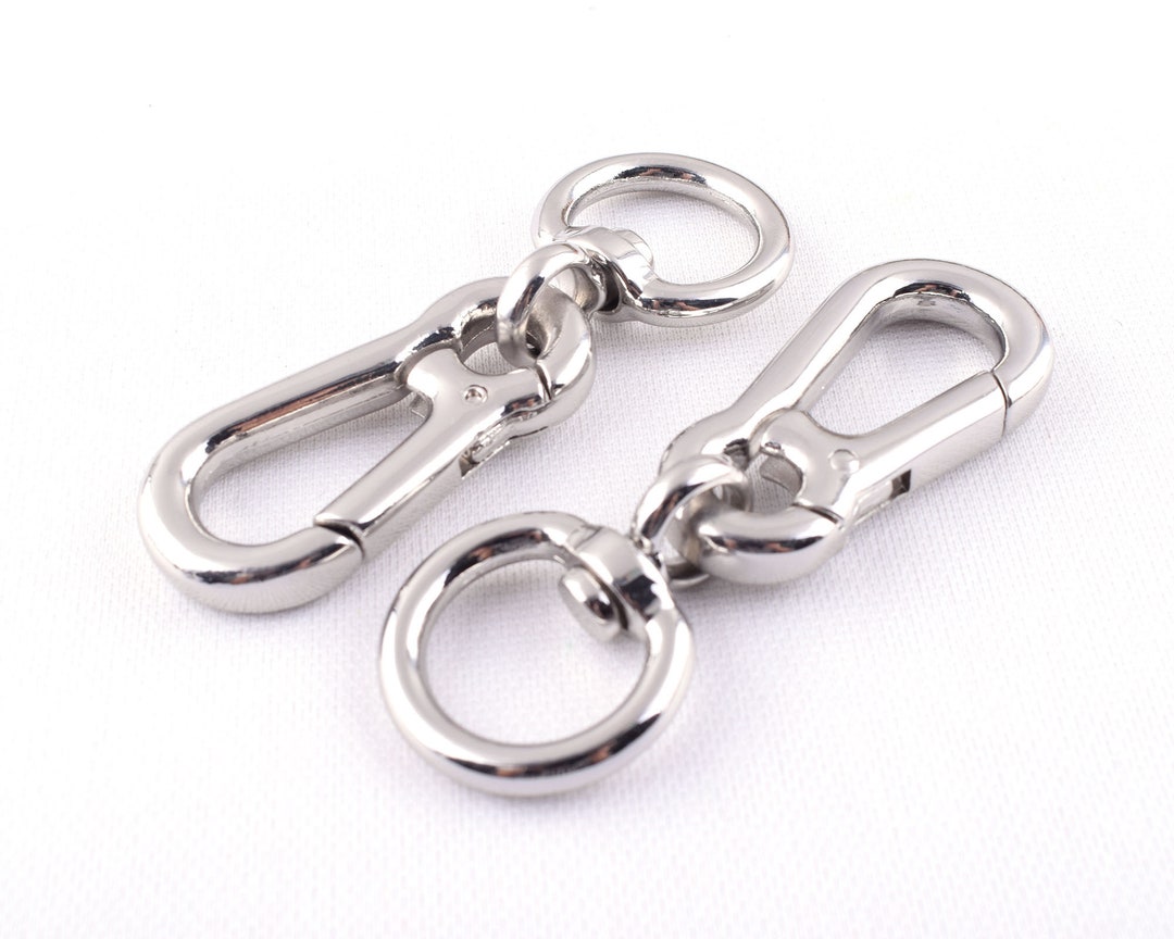 Silver Swivels Clasp Lobster Clasps Swivel Hook O Ring Swivel Trigger ...