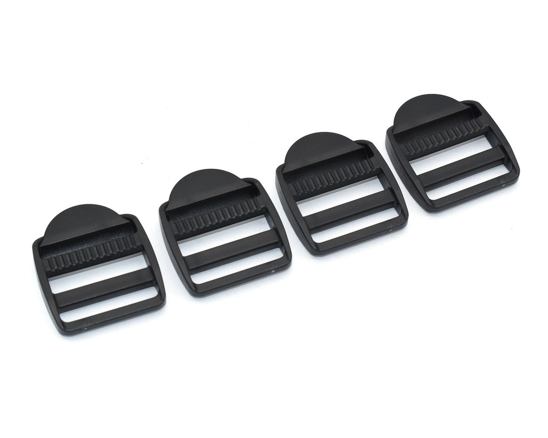 Plastic Buckles Adjustable Flat Buckles Black Sliplock Buckle Plastic ...