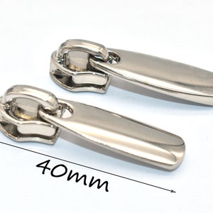 Size 3/5 Silver Zipper #3/5 Pendant Zipper Head Zipper Puller Alloy ...