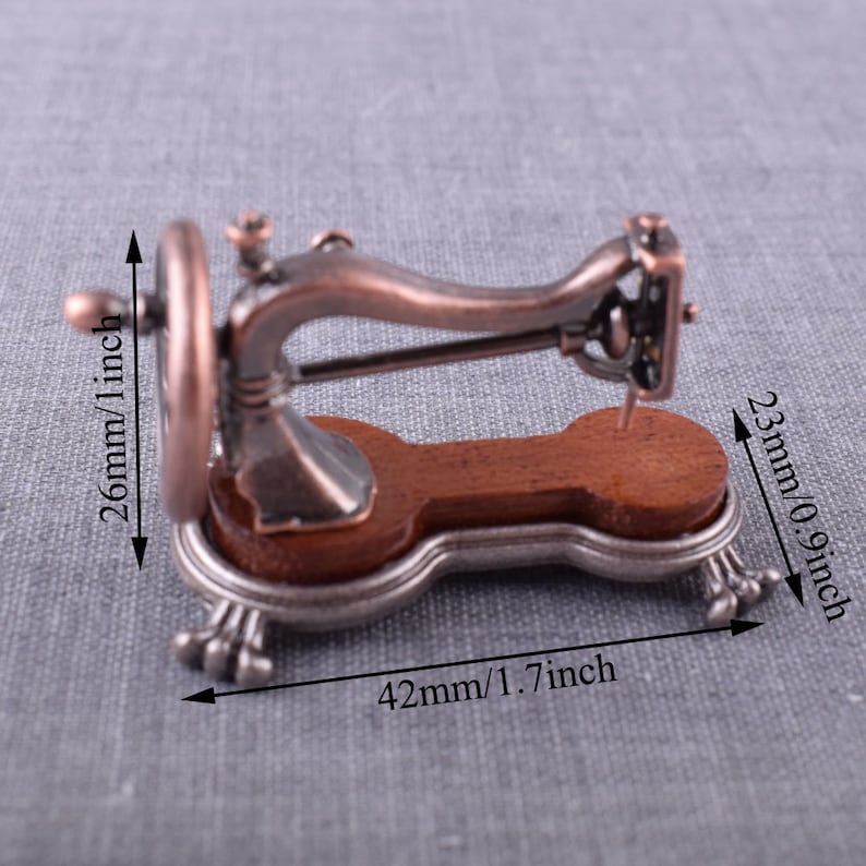 Retro Sewing Machine Vintage Mini Sewing Tools Model Miniature | Etsy