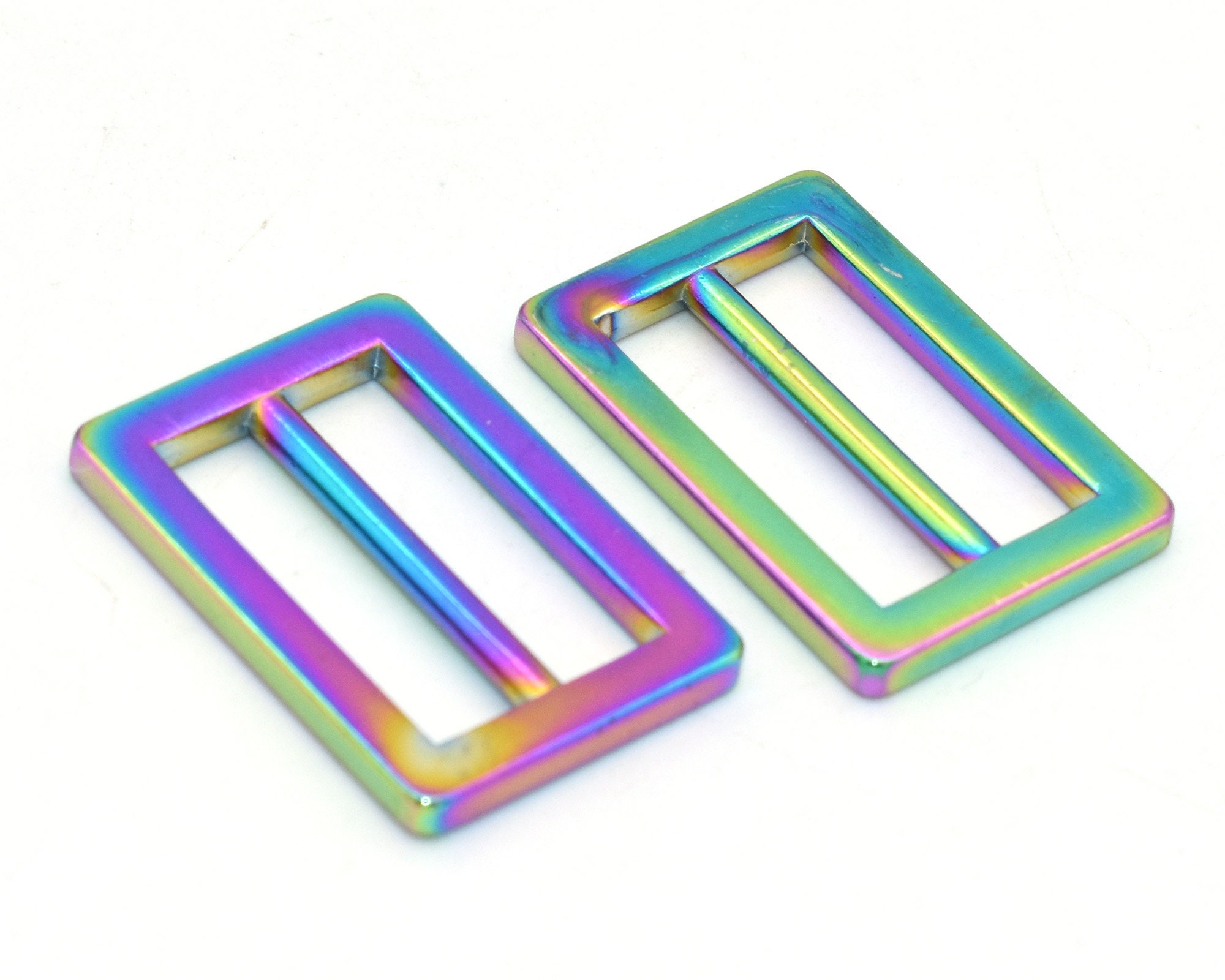 20mm Rainbow Adjuster Buckle Slide Buckles Rectangle Belt - Etsy UK