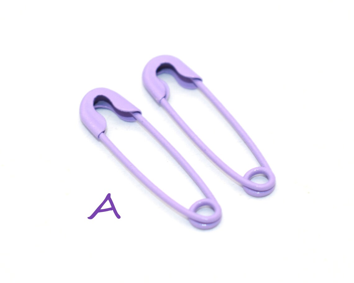 Purple Safety Pins Mini Stitch Markers Metal Brooch Pins - Etsy