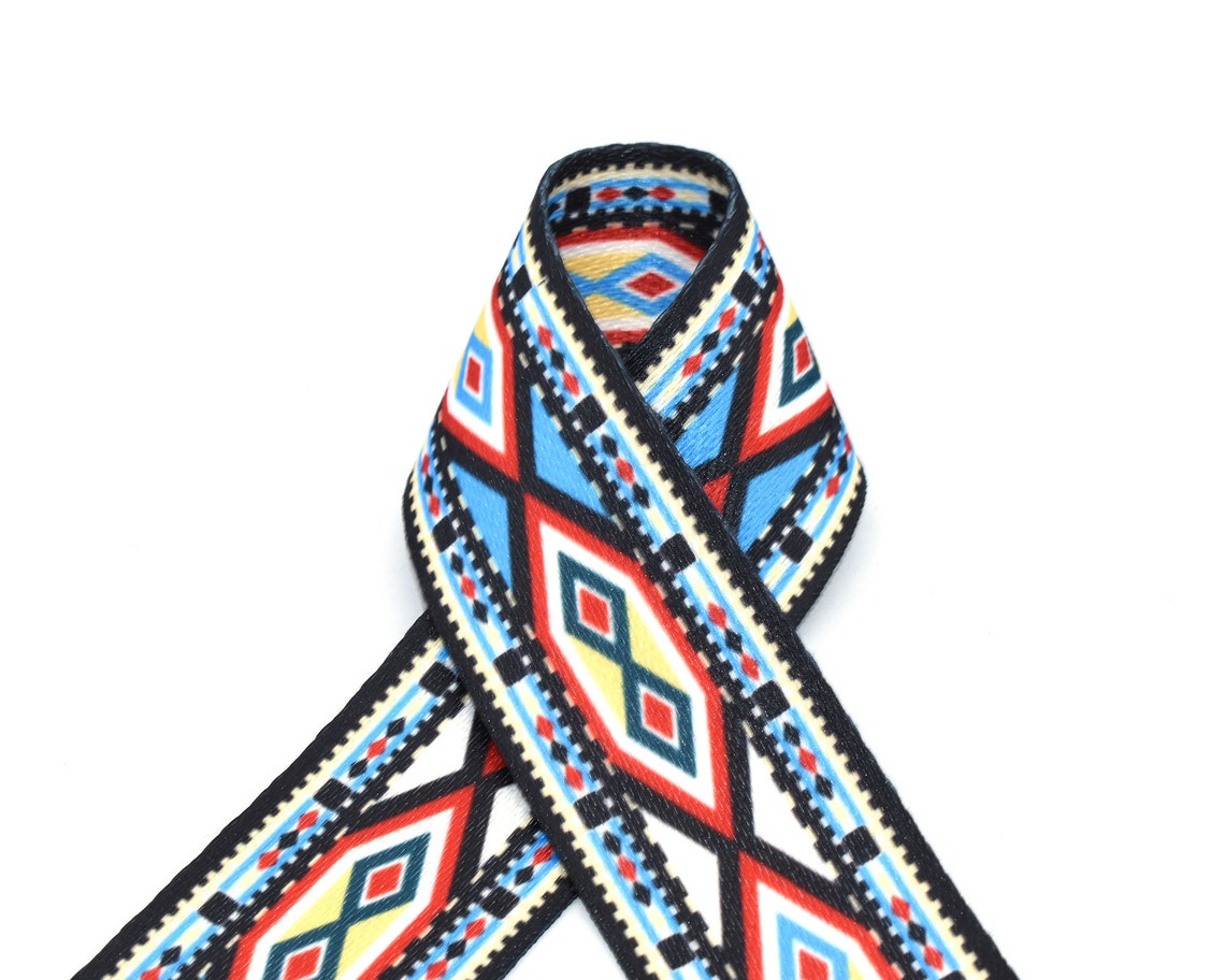 1.5"woven Ribbons Geometric Pattern Ribbon Knit Tape Ribbon Webbing ...