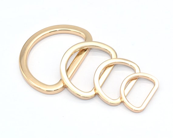 Light Gold Metal D Rings Connector Buckles D Bag Clasp D Loop - Etsy