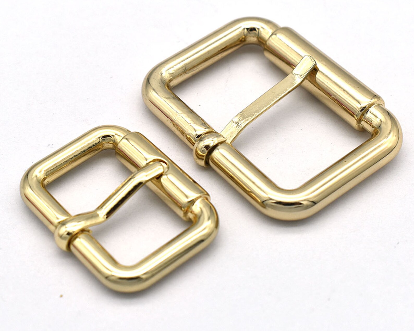 23-32mm Gold Adjustable Belt Buckle Slide Buckle Metal Purse Clasp ...