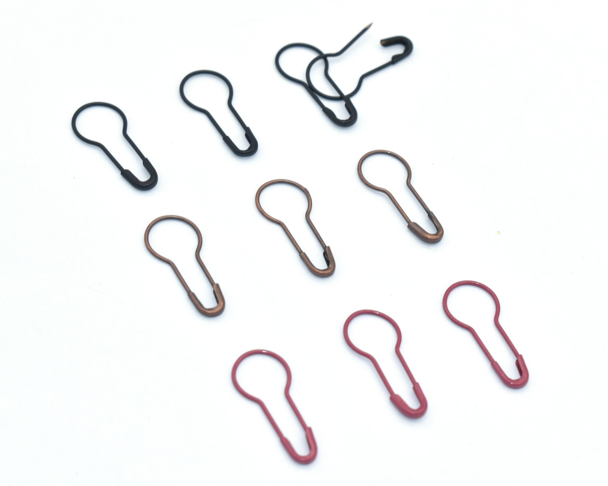 Mini colorful pear safety pins Bulb Safety Pins metal brooch | Etsy