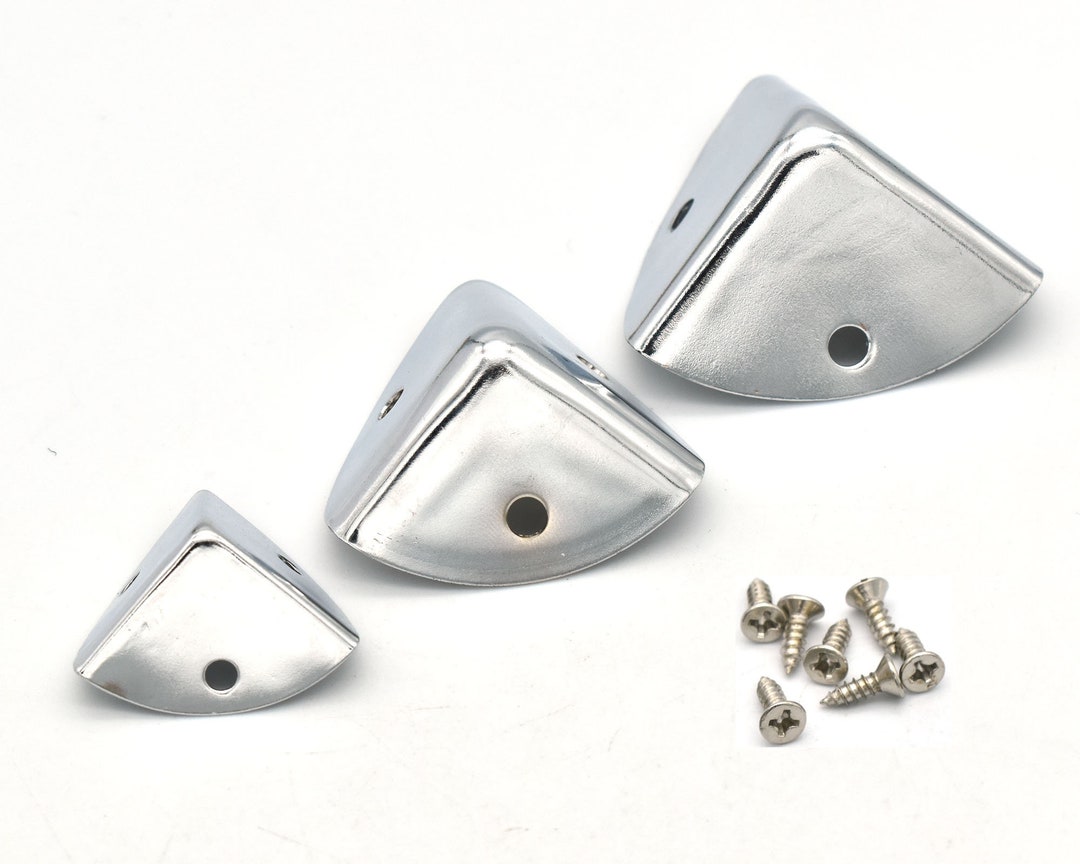 22-35mm Silver Box Corner Protector Triangle Metal Box Decorative Edge ...