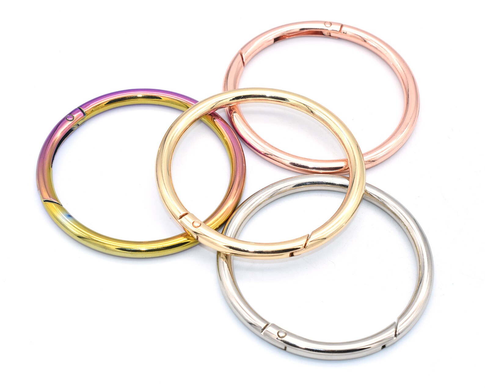 Large Spring Ring Round Spring Gate Ring Spring Ring Clasp - Etsy UK