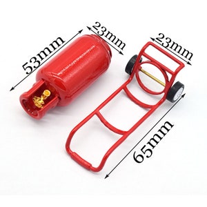 Handmade Mini Gas Tanks With Trolleys Miniature Gas Tanks Model ...