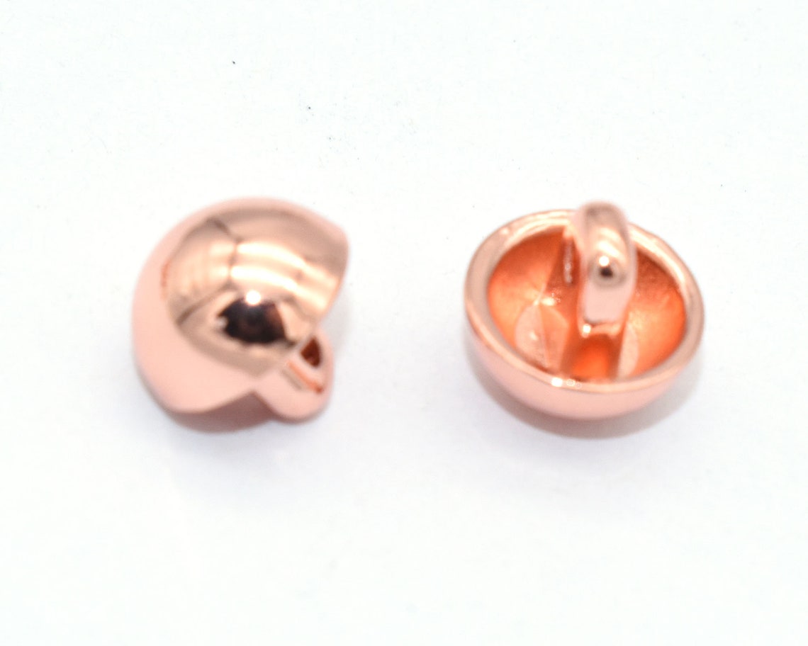 9mm Rose Gold Hemispherical Fasteners Smooth Surface Fasteners ...