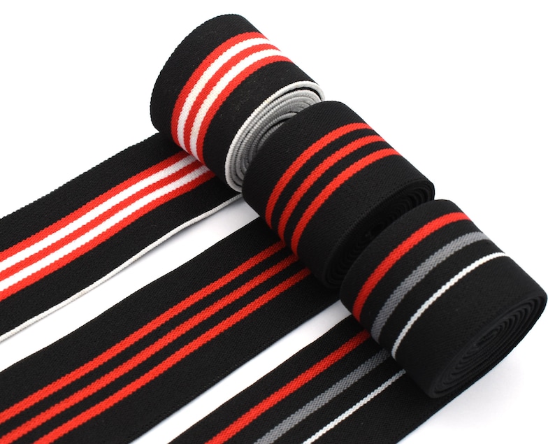 1.5“elastic Multicolor Stretch Elastic Waistband Elastic Striated ...