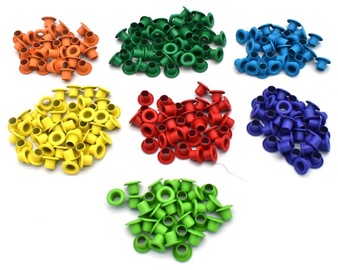 3mm Tiny Eyelet in 7 Color Brass Eyelets Grommets Metal Eyelet - Etsy