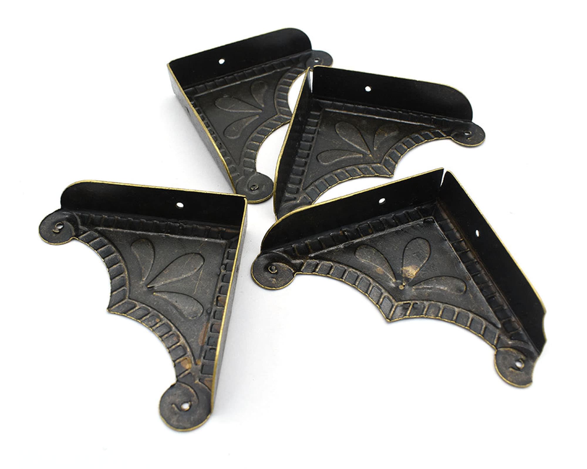 56mm Vintage Bronze Box Corner Protector Triangle Metal Box | Etsy