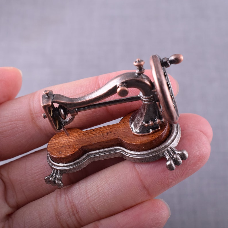 Retro Sewing Machine Vintage Mini Sewing Tools Model Miniature | Etsy