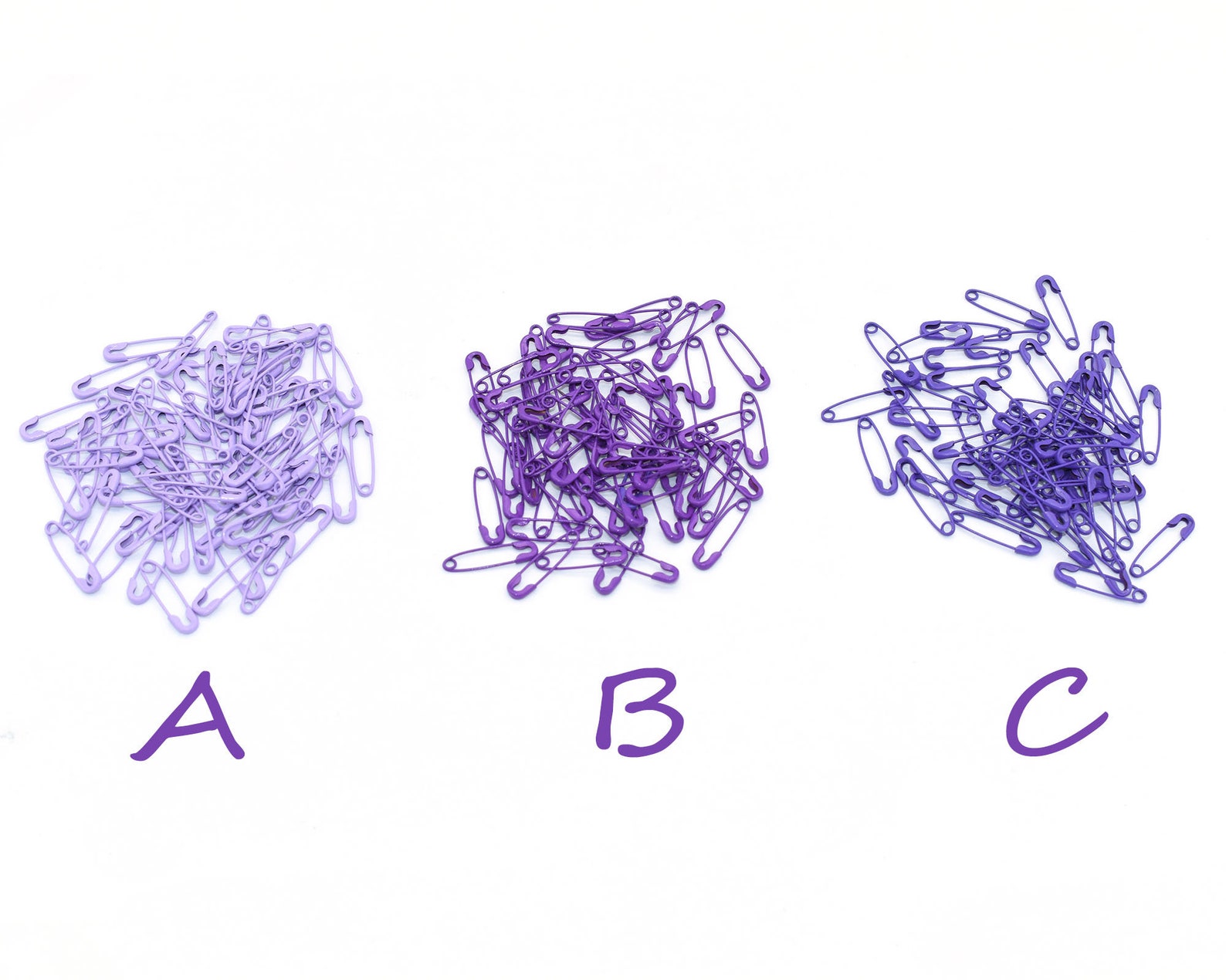 Purple Safety Pins Mini Stitch Markers Metal Brooch Pins - Etsy