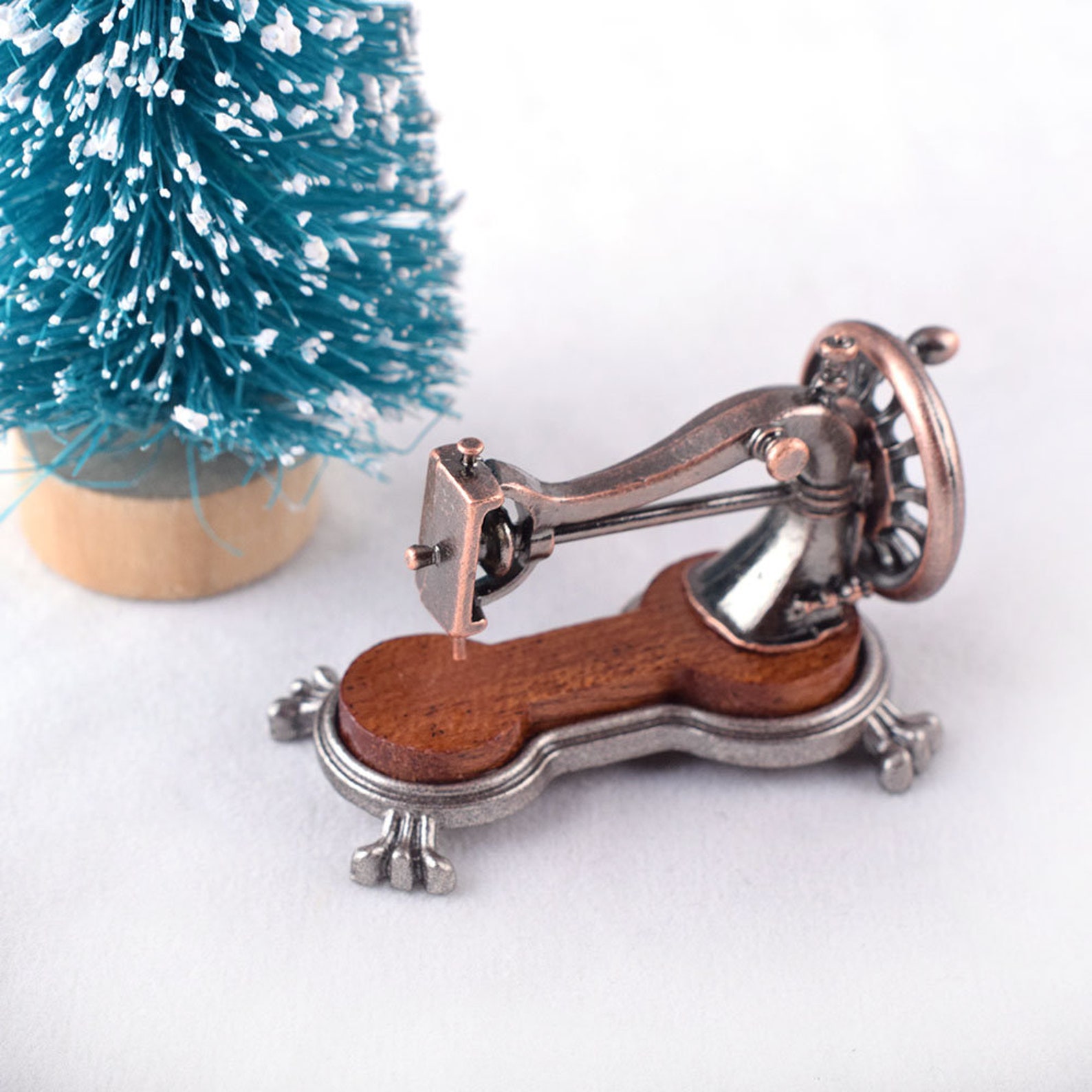 Retro Sewing Machine Vintage Mini Sewing Tools Model Miniature | Etsy