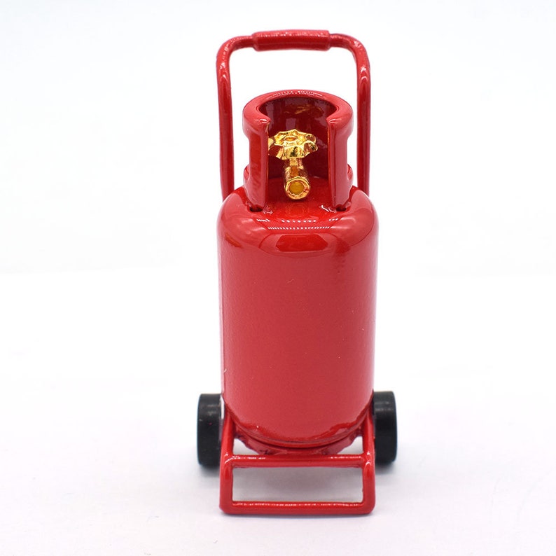 Handmade Mini Gas Tanks With Trolleys Miniature Gas Tanks Model ...