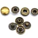 Bronze Snap Buttons Spring Snap Fasteners Studs Snap Buttons Poppers ...