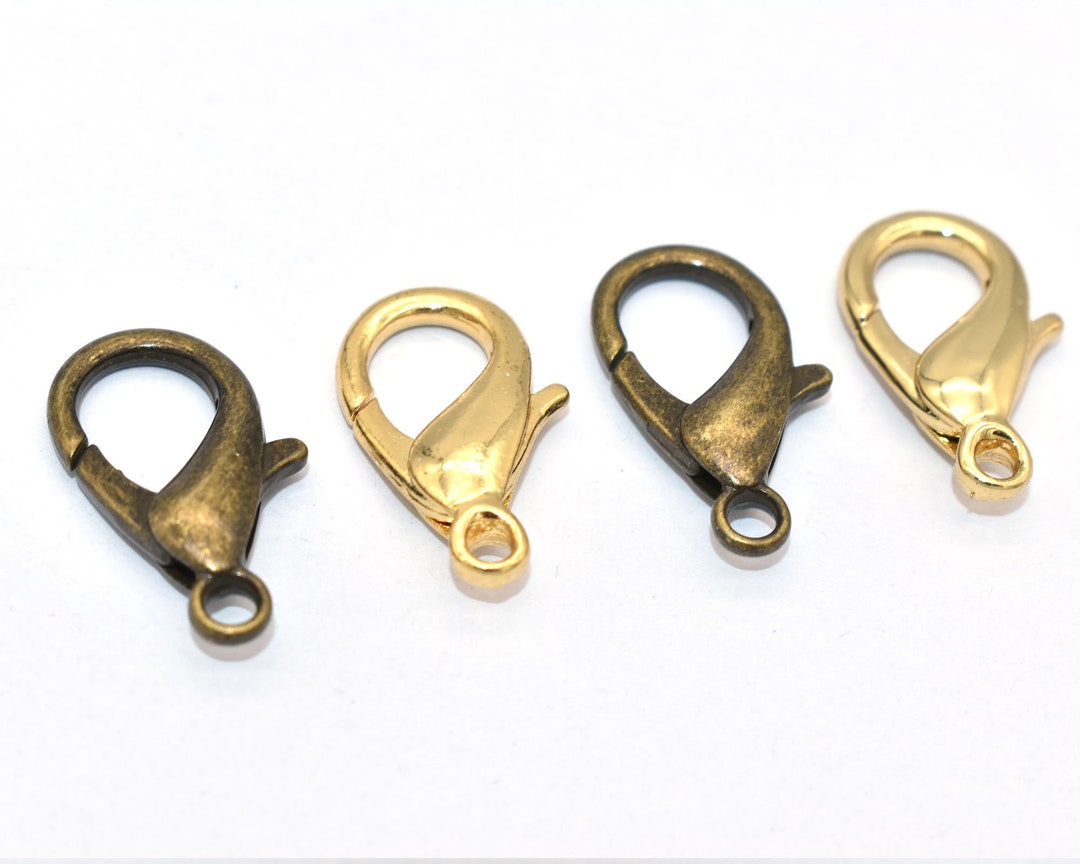 2mm Metal Gold Swivel Clasp Lobster Clasps Trigger Clips Handbag Hook ...