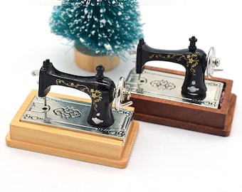 Retro Sewing Machine Vintage Mini Sewing Tools Model Miniature | Etsy
