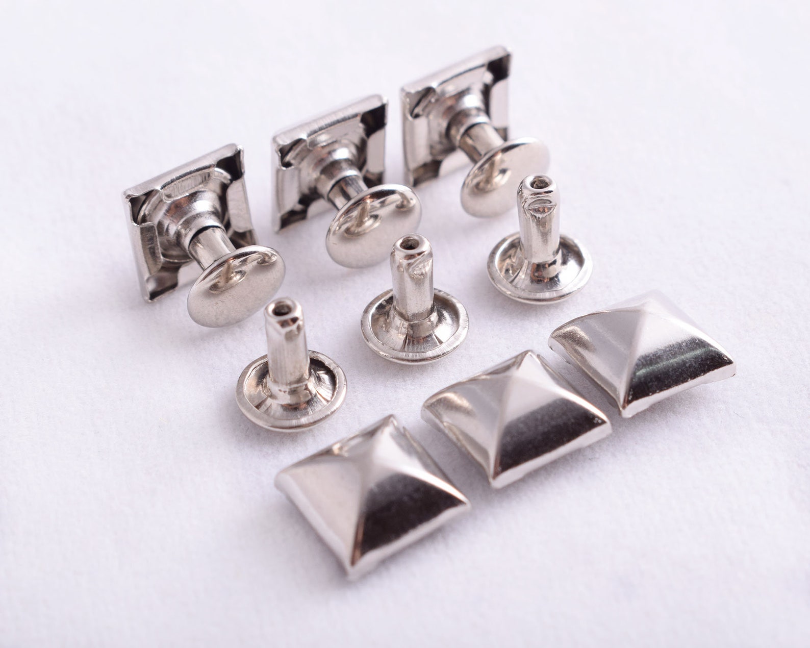 Metal Double Cap Rivets Studs Silver Rapid Rivet Studs - Etsy