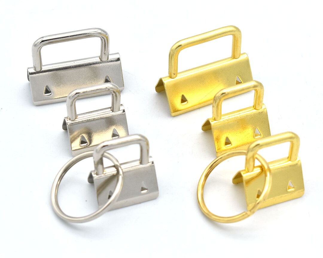 20/32mm Silver Key Fob Hardware With Key Rings Sets Metal Keychain ...
