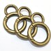 Double Loop O Rings Spring Ring Connector - Bronze Snap Hook Buckle ...