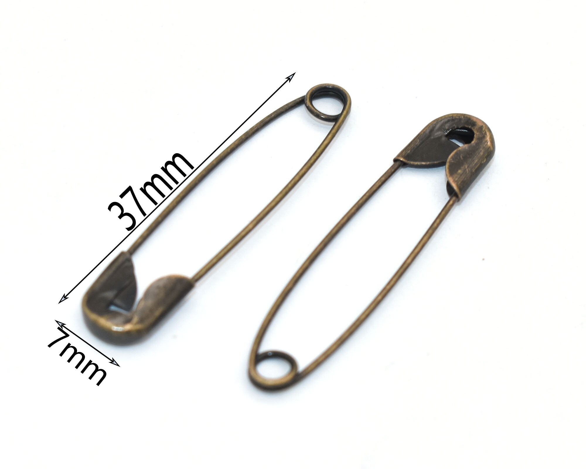 37mm Bronze Safety Pin Kilt Pin Craft Brooches Bar Pins Small - Etsy
