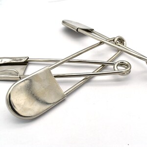 128mm Giant Safety Pin Big Over Sized Laundry Pins Kilt Pins Brooch Pin ...