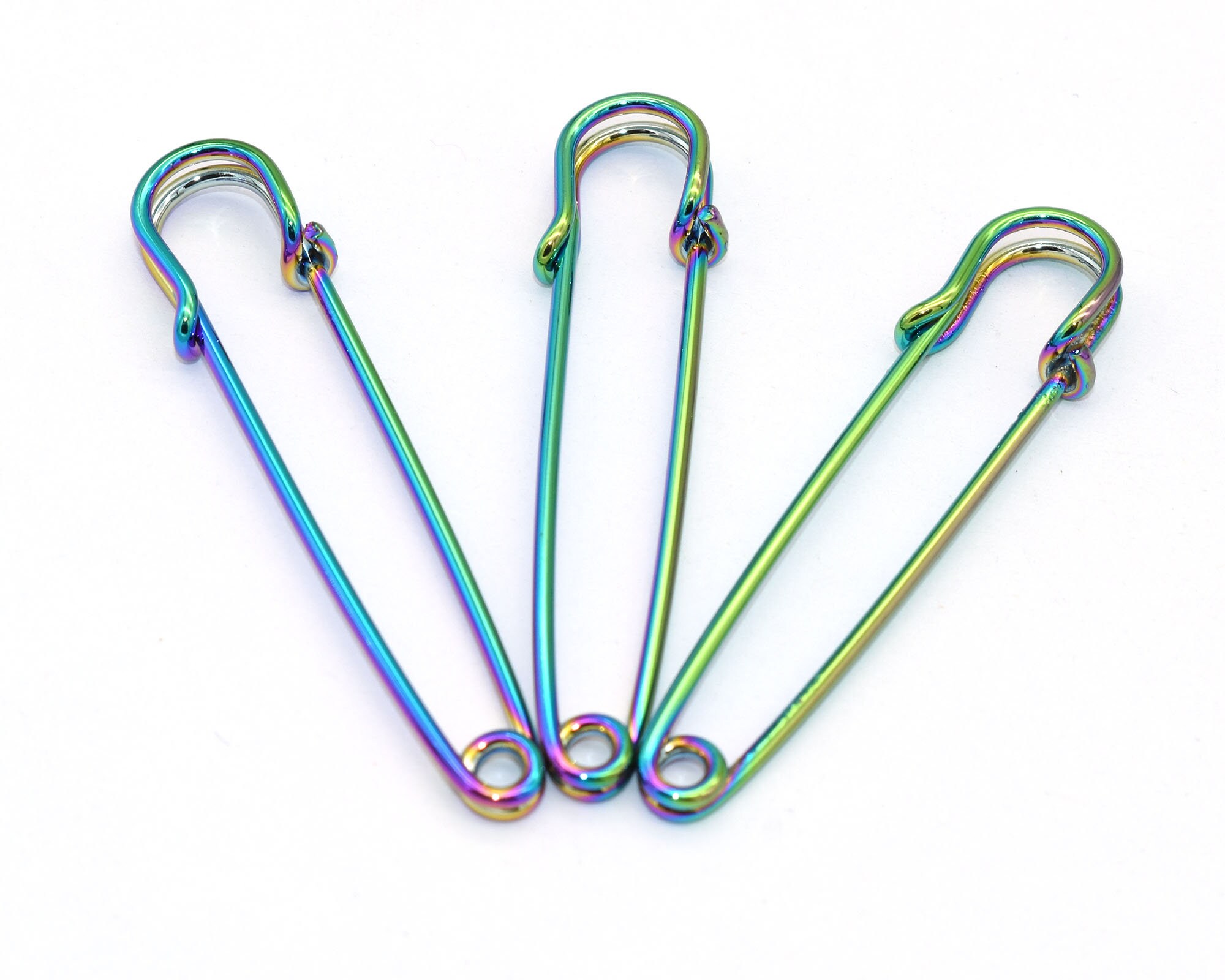 58/75mm Rainbow Safety Pin Clothing Shawl Pin Brooch Pins - Etsy