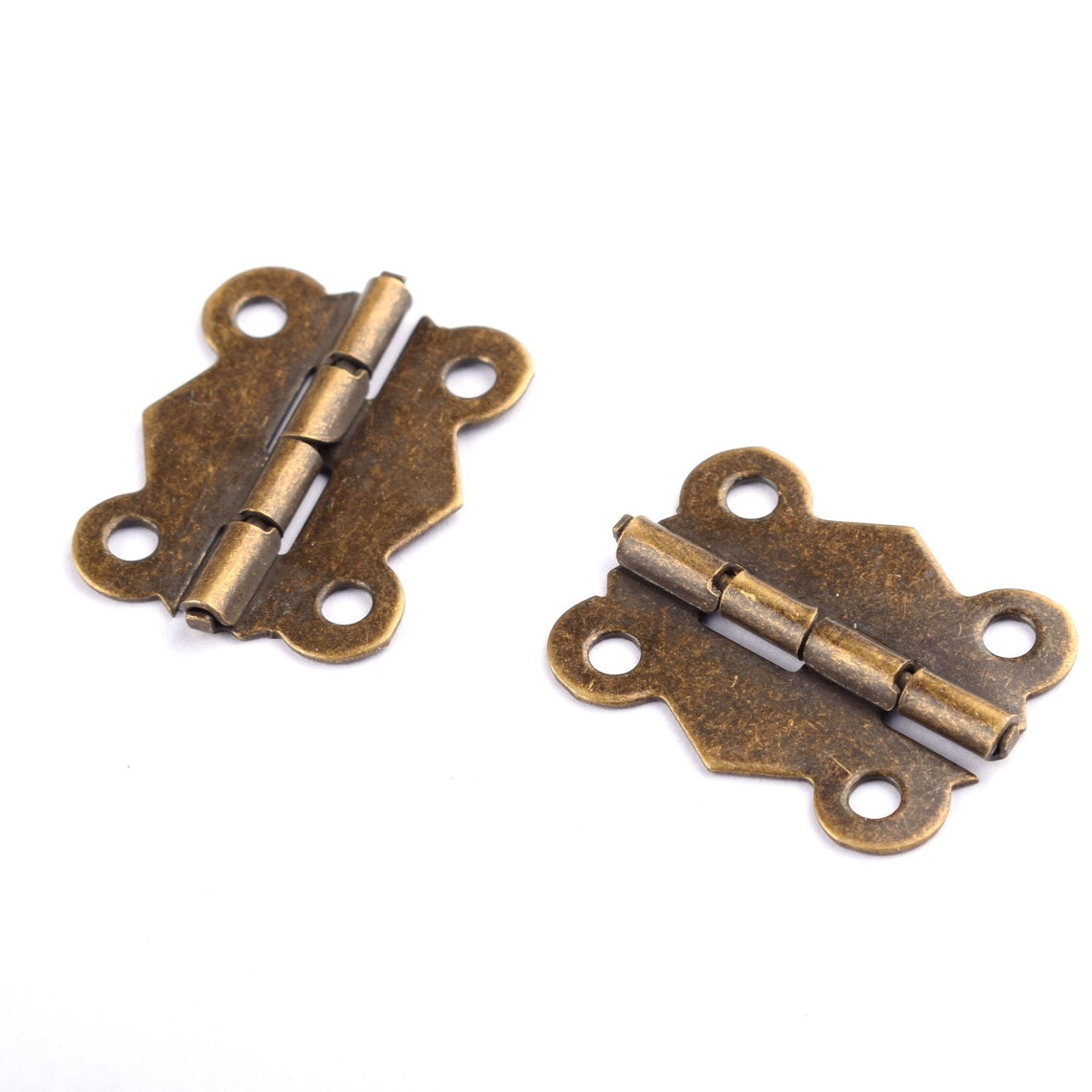 25mm Antique Bronze Mini Box Hinges Butterfly Hinges Vintage - Etsy