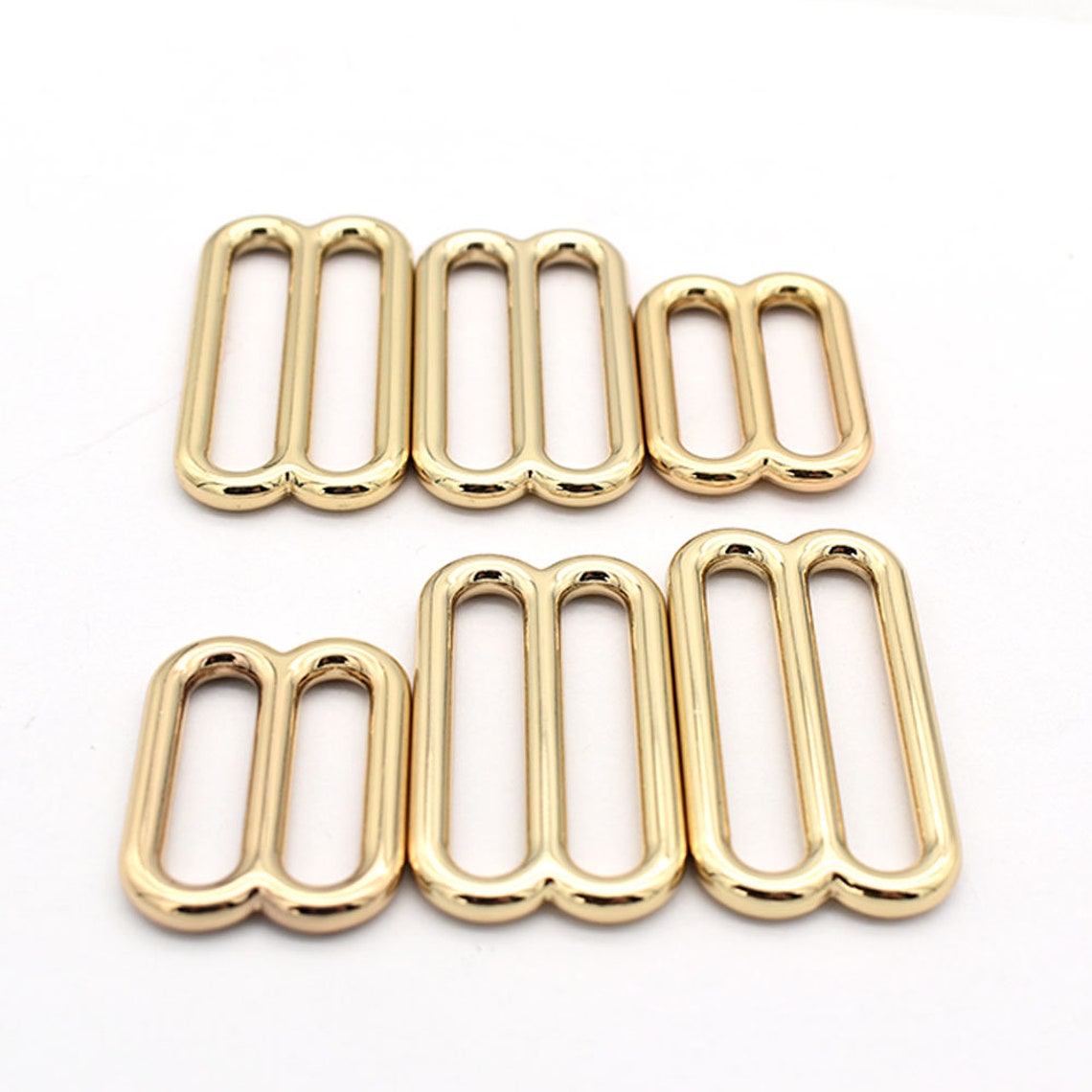 Metal Light Gold Adjuster Buckle Slide Buckles Clothes Belt Buckle Belt ...