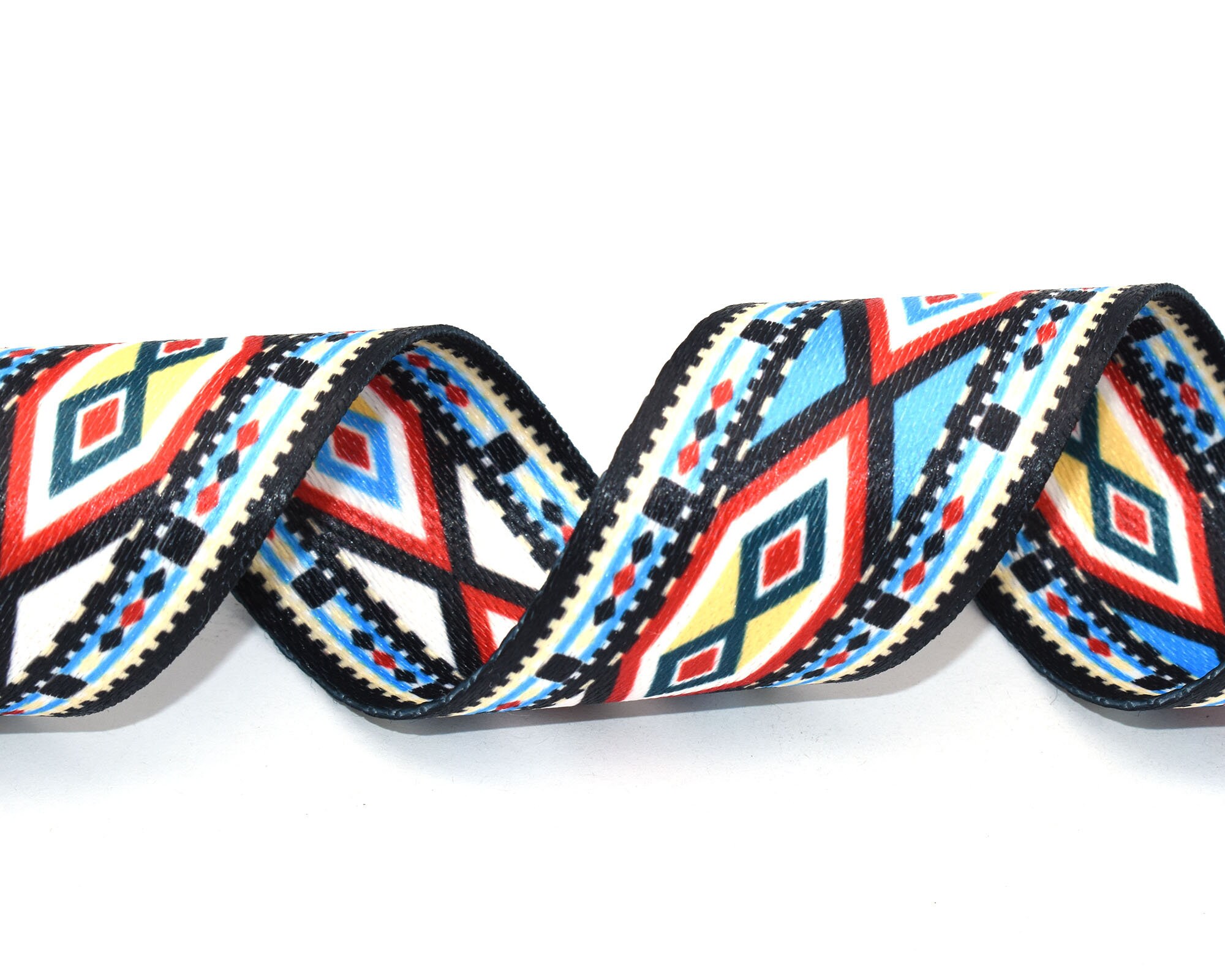 1.5"woven Ribbons Geometric Pattern Ribbon Knit Tape Ribbon Webbing ...
