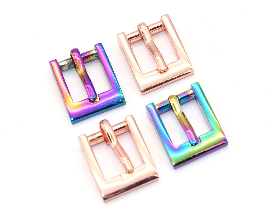 14mm Rainbow Slide Buckle Metal Belt Buckle Adjustable Buckles Purse ...