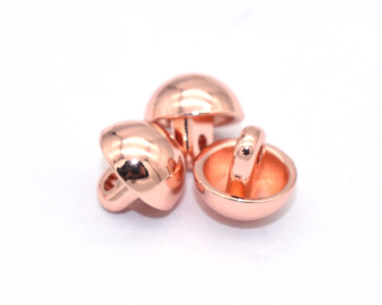 9mm Rose Gold Hemispherical Fasteners Smooth Surface Fasteners ...