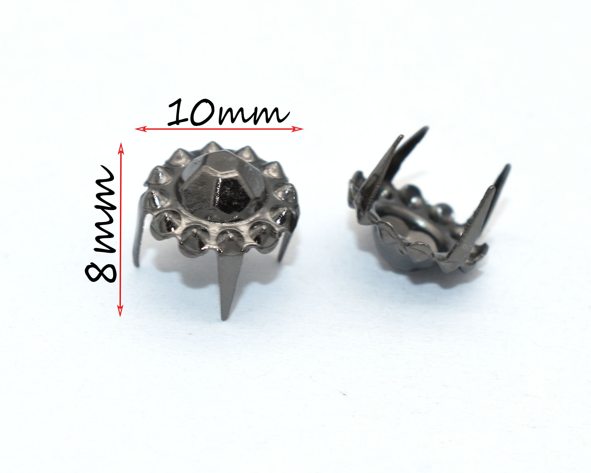 Black Metal Round Dome Nails Claw Studs Nailhead Studs Spikes - Etsy