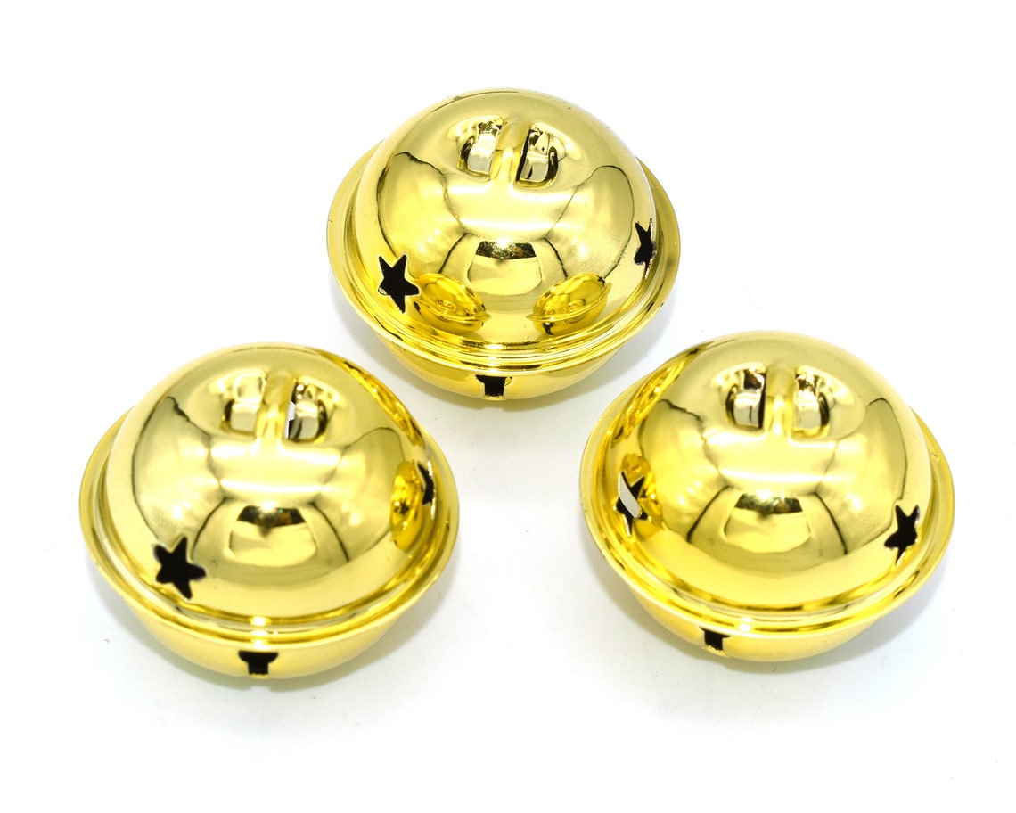 Jingle Bell Charms Large Gold Bell Christmas Bell Durable - Etsy