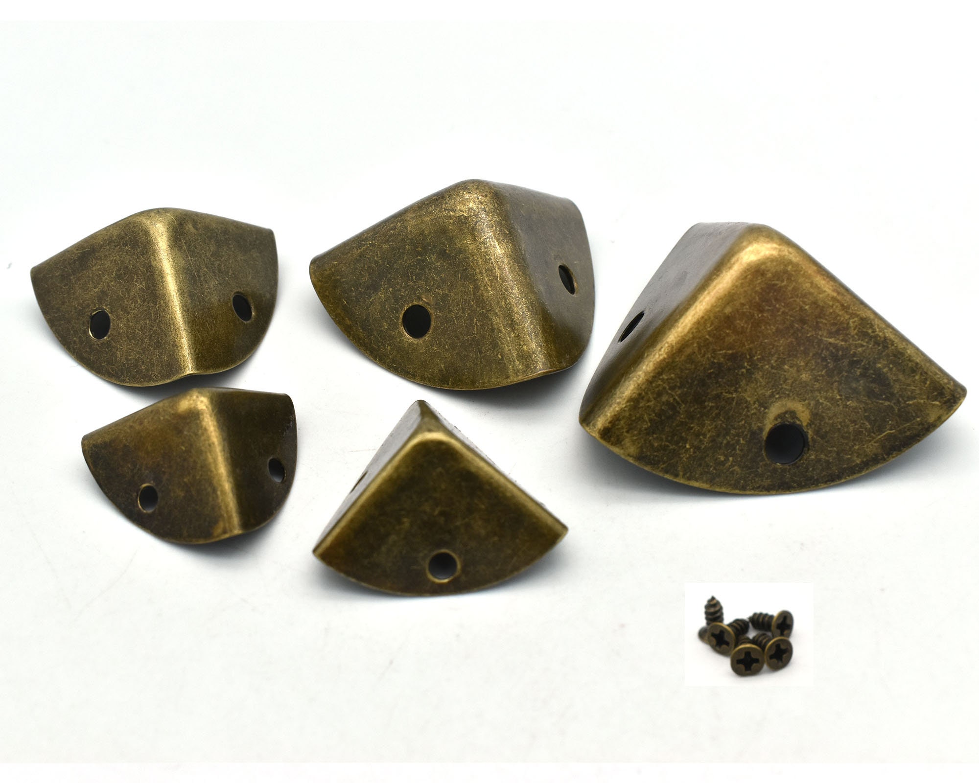 20-35mm Bronze Vintage Box Corner Protector Triangle Metal Box - Etsy