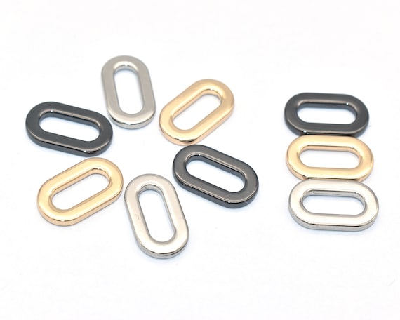 Elliptical Ring Flat Oval Rings Belt Buckle Purse Rings Slide | Etsy