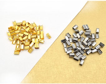 Holder Fold Over Crimp Cord Lock Clip Drawstring Round Leather - Etsy