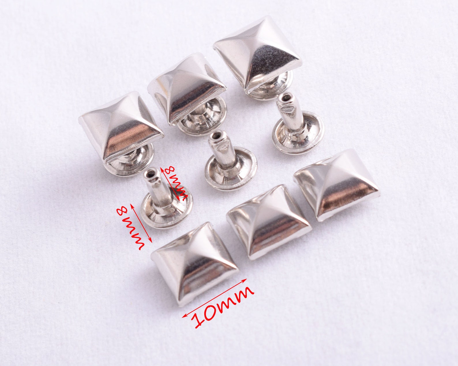 Metal Double Cap Rivets Studs Silver Rapid Rivet Studs - Etsy