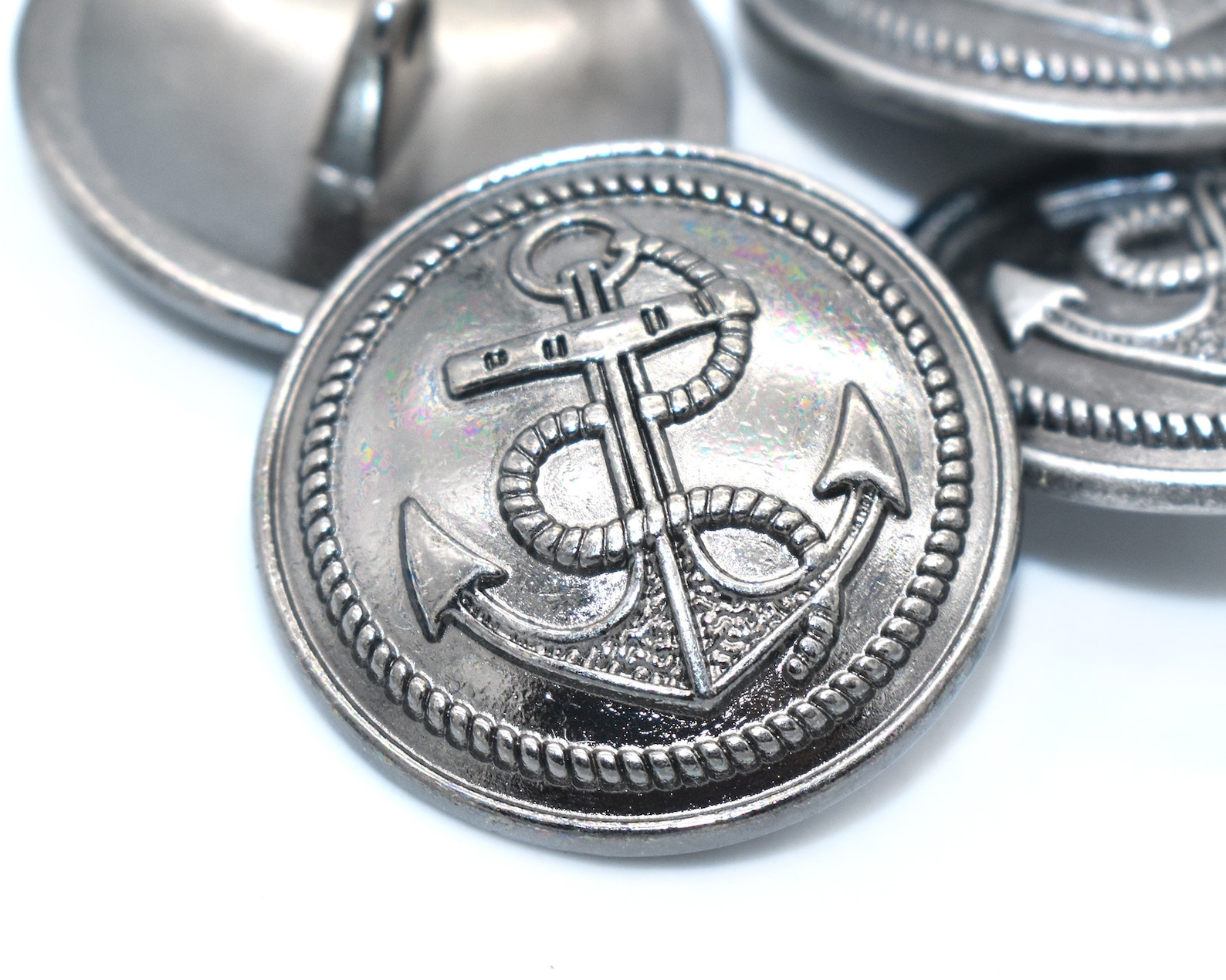 Vintage Metal Blazer Button Anchor Buttons Sewing Buttons Sailor ...