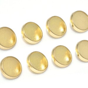 Metal Round Flat Button Gold Jacket Buttons Sewing Buttons Shank ...