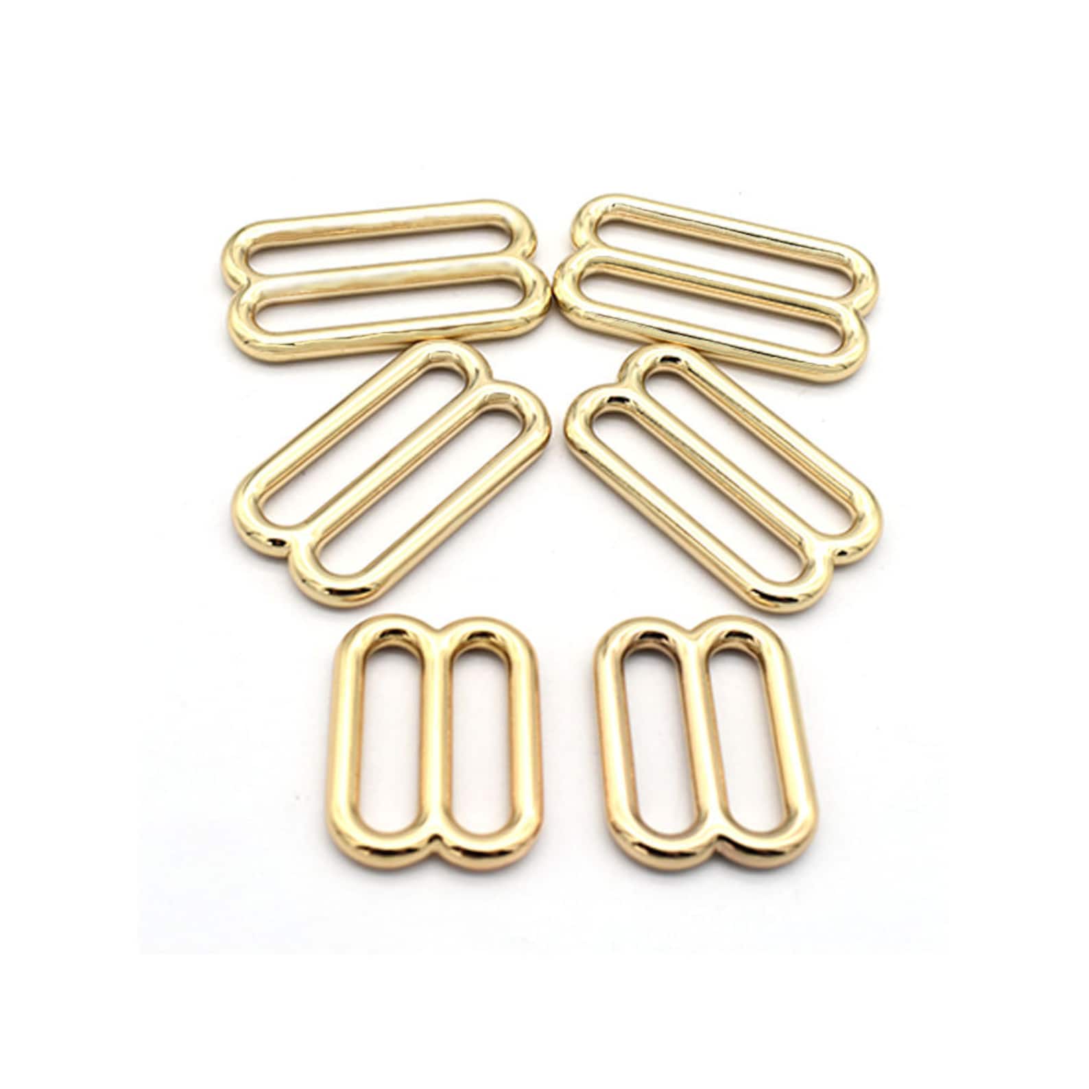 Metal Light Gold Adjuster Buckle Slide Buckles Clothes Belt Buckle Belt ...