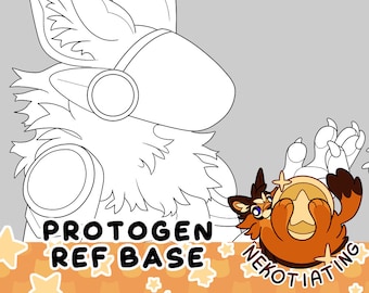 Protogen Furry Reference Sheet / Adoptable Base Kit - Etsy